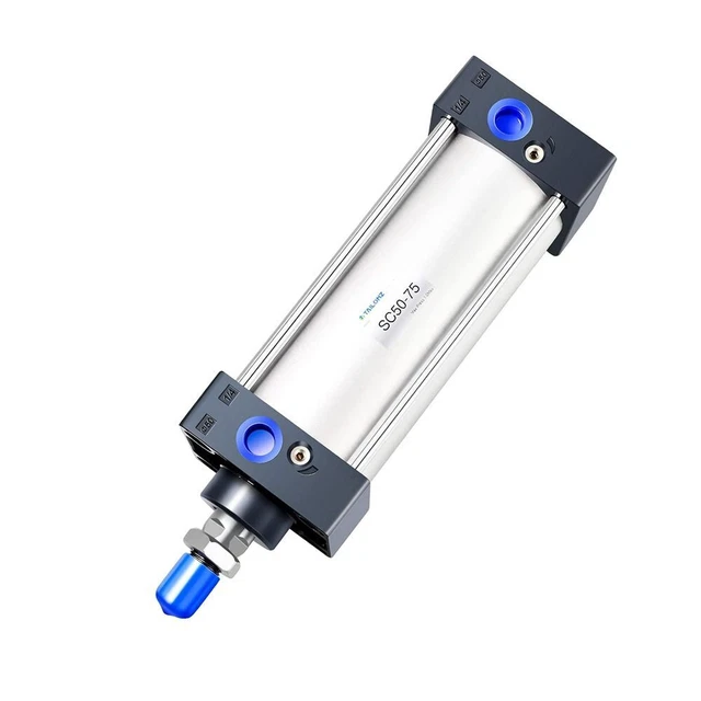 MAGNETIC PNEUMATIC COMPONENTS SC 50 X 75 Dual Action Aluminum Alloy ...