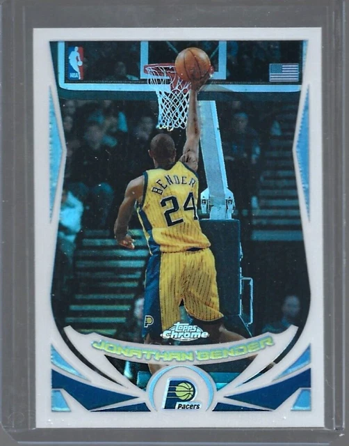 JONATHAN BENDER INDIANA Pacers 2004-05 Topps chrome réfracteur basket ...