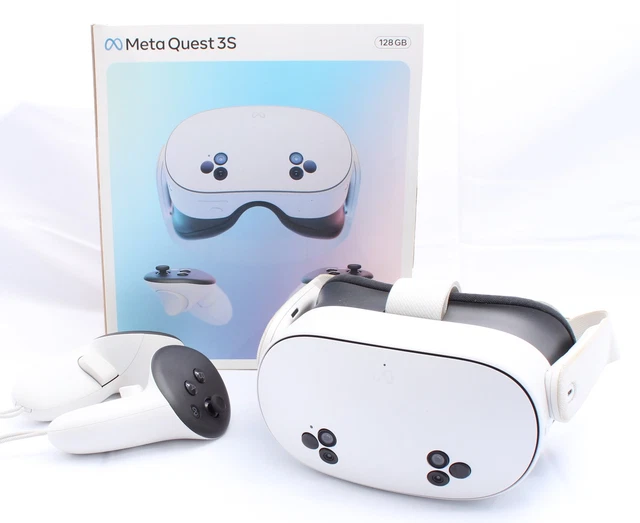 META QUEST 3S 128GB All-in-One Standalone Virtual Reality VR Headset (U ...