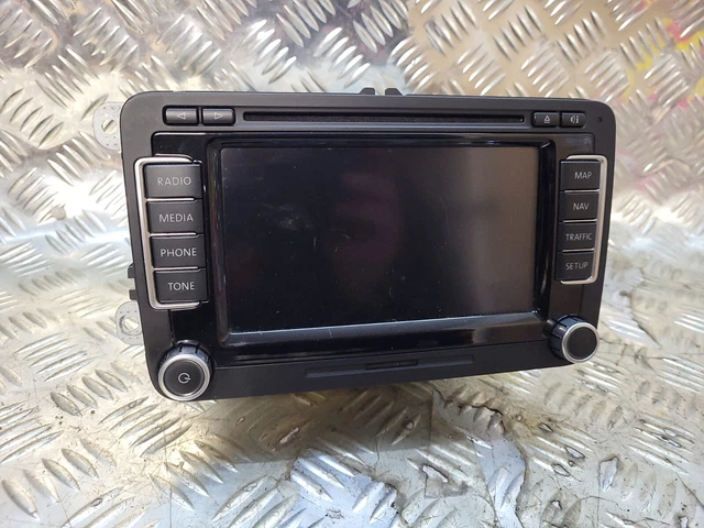 ORIGINALE VW SAT Nav Rns510 1T0035680B, Mappa, Dvd, Scheda Sd Difettosa ...