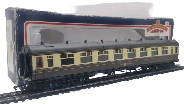 BACHMANN OO 34-100A GWR Collett 60 1st Class Coach Chocolate & Cream ...