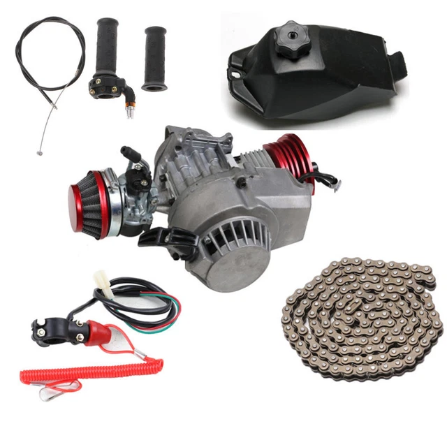 50 49CC 2 Stroke Pull Start Engine Motor for Mini PIT Dirt Pocket ATV ...