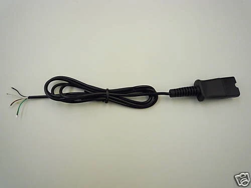PLANTRONICS CAPSULE LEAD Cable with QD Plug for H41 H41N H141 H141N ...