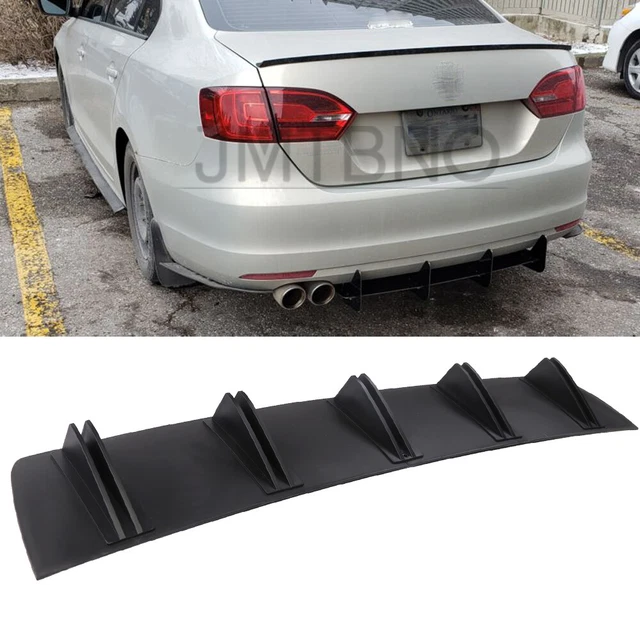 FOR VW JETTA MK6 MK7 Rear Diffuser Shark 5 Fin Bumper Lip Splitter Spoiler Wing £26.39 - PicClick UK