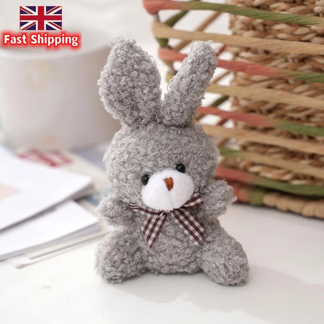 CARTOON RABBIT LINT Cuddly Soft Bunny Sleeping Toy for Boys Girls (Grey ...