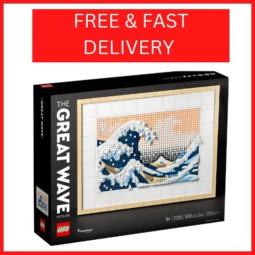 LEGO ART HOKUSAI – The Great Wave Wall Art Adults Set 31208 Brand New ...