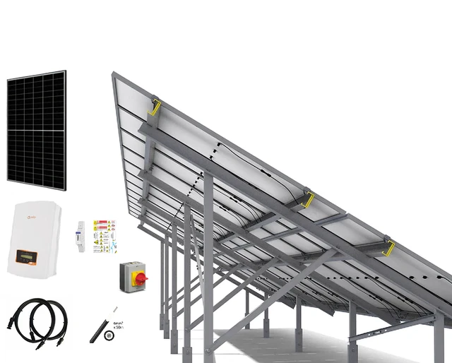 SOLAR PANEL GROUND Mounted Array Battery Complete Kit System Farm 10Kw ...