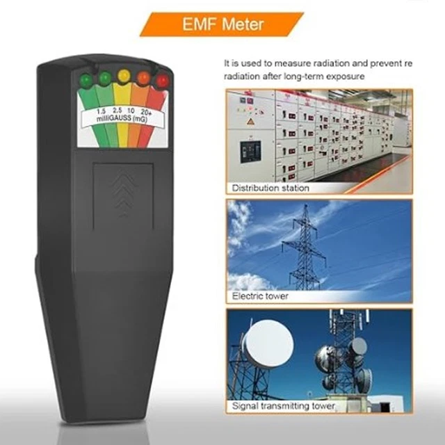 EMF METER DÉTECTEUR De Champ Magnétique Détecteur De Champ ...