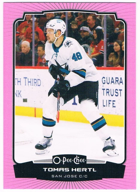 2022-23 O-PEE-CHEE PINK Border Tomas Hertl 26/75 San Jose Sharks #74 ...