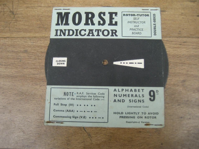 WW2 MORSE CODE indicator, British Army, RAF £16.00 - PicClick UK