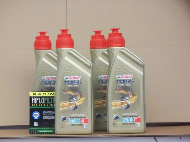 CASTROL POWER 1 Racing 4T 10W-30 / Racing - oil filter Yamaha YZF R1 ...