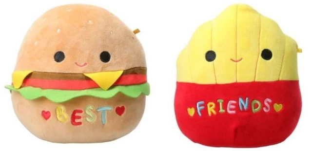 SQUISHMALLOWS BURGER FRENCH Fries Best Friends Food Plush Set Carl ...