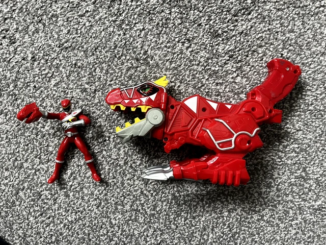 POWER RANGERS DINO Charge Red T-Rex Super Morpher Gun Blaster +Red ...