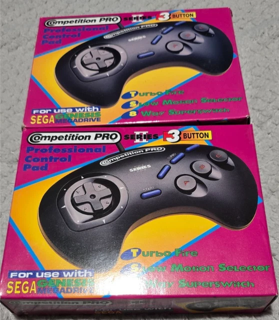 COMPETITION PRO SERIES 2 Controller-Sega Mega Drive/Genesis Boxed GC ...