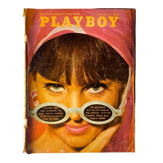 VTG PLAYBOY MAGAZINE June 1965 Hedy Scott w Centerfold No Label GD ...