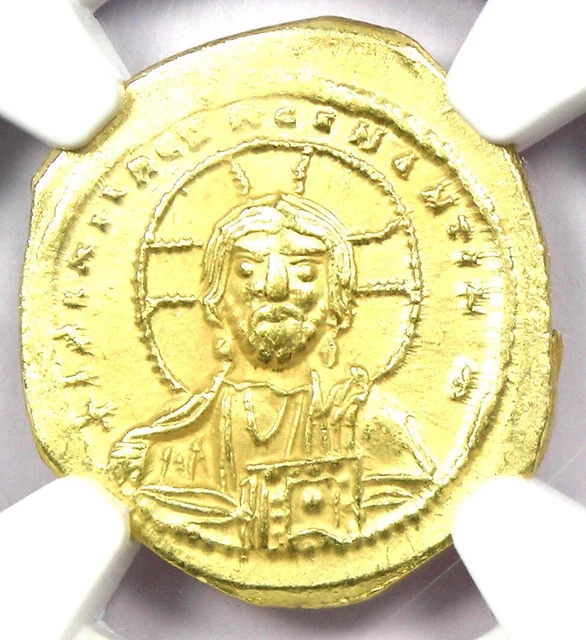 CONSTANTINE IX AV/EL Tetarteron Nomisma Jesus Christ Coin 1042 AD - NGC ...