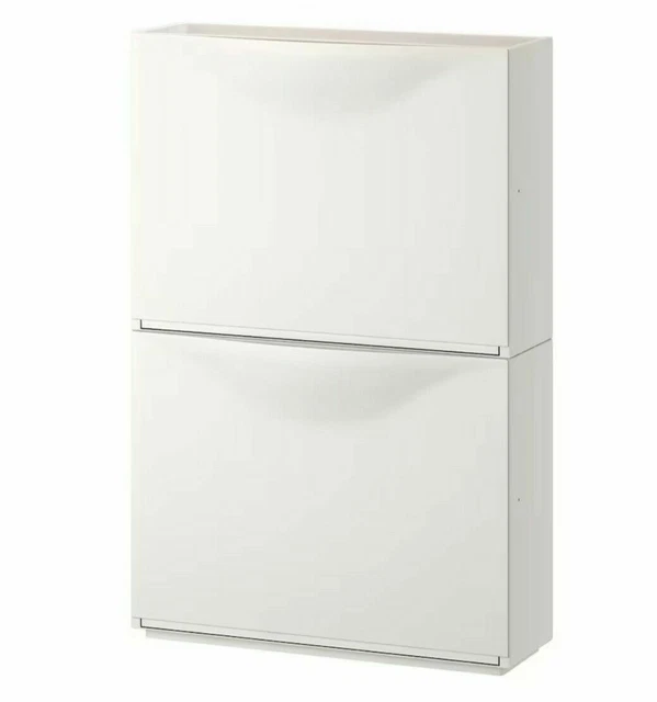 NEW IKEA TRONES shoe Storage Stackable cabinet Drawer Cupboard white ...