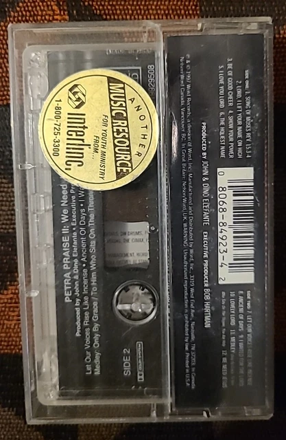 PETRA PRAISE 2 We Need Jesus 1997 Cassette Tape $11.99 - PicClick CA