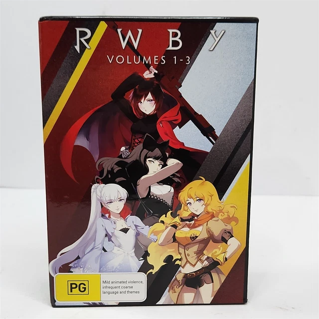 RWBY VOLUMES 1-3 DVD 3-Disc Set Box Set Anime $34.00 - PicClick AU