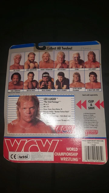 LEX LUGER WRESTLING wcw world championship galoop fassi blister total ...