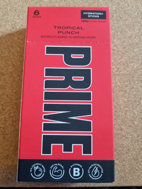 PRIME HYDRATION DRINK Sticks KSI Logan Paul Tropical Punch , 6 x ...