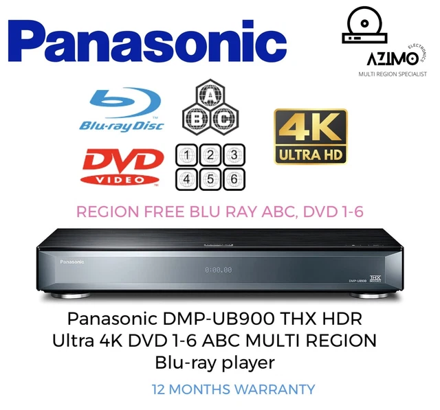 PANASONIC DMP-UB900 THX HDR Ultra 4K DVD 1-6 ABC Multi Region Blu-ray ...