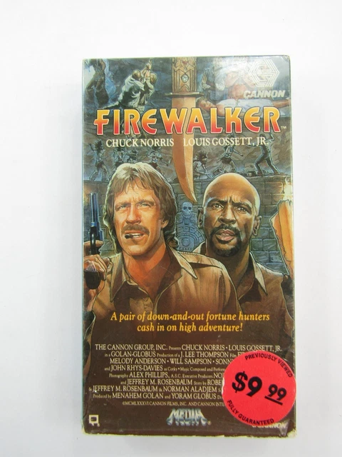 FIREWALKER VHS CHUCK Norris Louis Gossett Jr. Action Adventure Rental ...