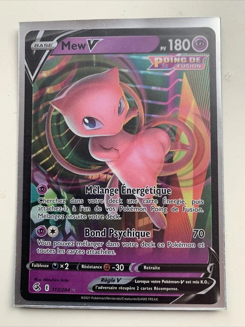 CARTE POKÉMON MEW V 113/264 EB08 Epée & Bouclier Poing de Fusion FR NEUF EUR 10,00 - PicClick FR