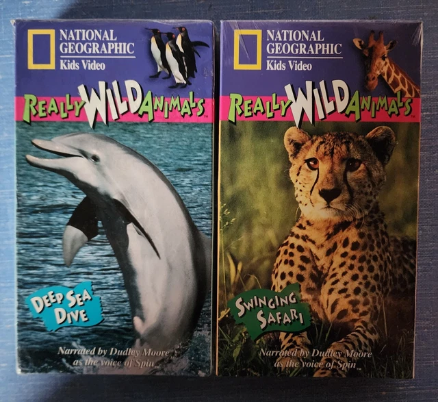 REALLY WILD ANIMALS 2 VHS Tape Lot National Geographic Kids Video Brand ...