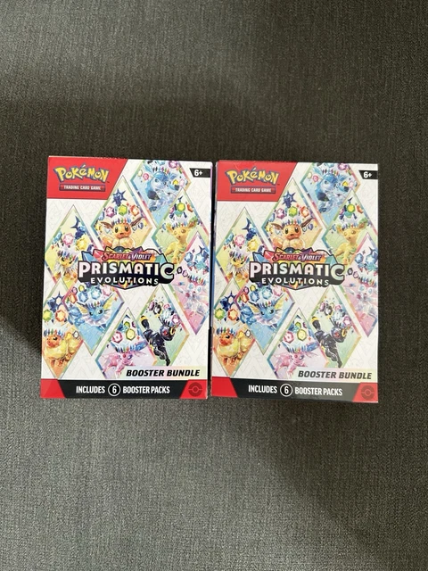 POKÉMON TCG SCARLET & Violet - Prismatic Evolutions Booster Bundle X2 ...