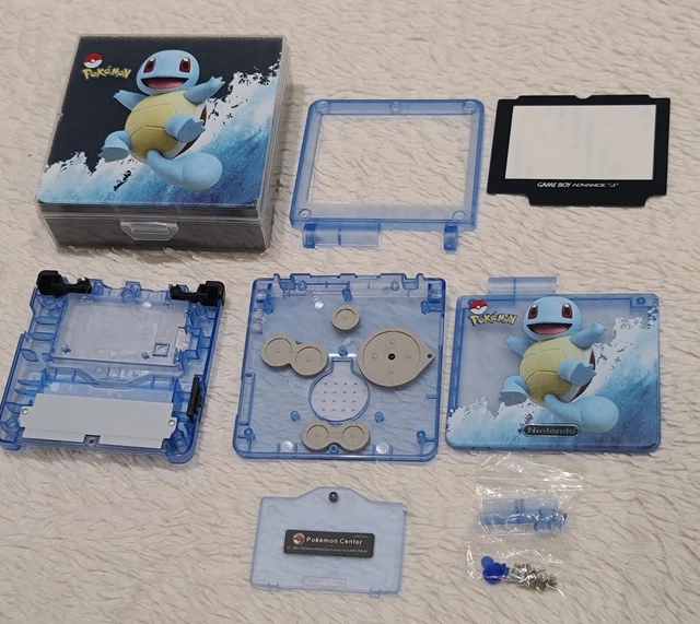 NINTENDO GAME BOY Advance SP Pokemon Squirtle Replacement Shell And ...