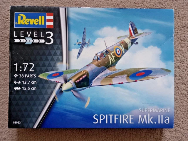 SUPERMARINE SPITFIRE MK.IIA 1/72 Revell Scale Plastic Model Kit NEW Plane 03953 £5.91 - PicClick UK