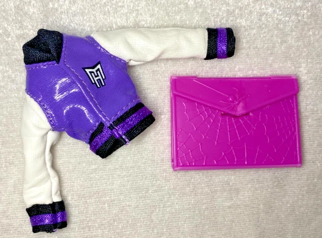 MONSTER HIGH DOLL Operetta Letterman Jacket & Folder Picture Day White ...