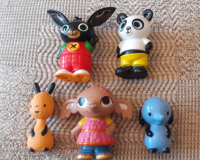 CBEEBIES BING FIGURES x 5 Bing Flop Pando Sula & Amma All Vgc £10.00 ...