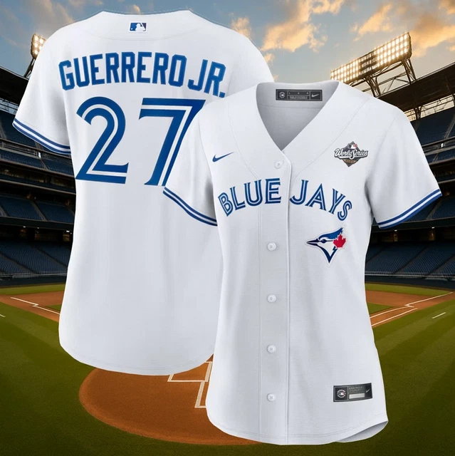 VLADIMIR GUERRERO JR. Blue Jays "World Series" White Stitched Jersey ...