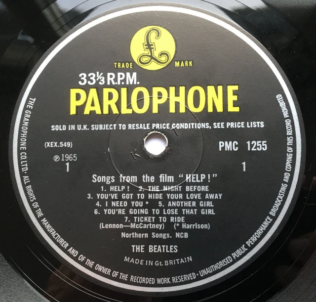 THE BEATLES &HELP& 1965 UK 1st PRESS MONO LP £4.99 - PicClick UK
