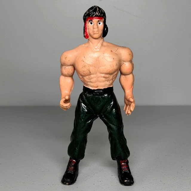 VINTAGE RAMBO BOOTLEG KO Action Figure Sylvester Stallone Basic Figure ...