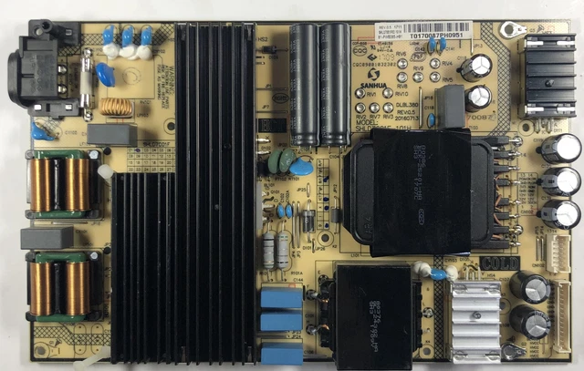 TV LED TCL 65S405 4K SHLD7001F02-101H carte d'alimentation - 81-PWE065 ...