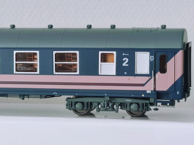 LS MODELS WORLD MW2115-2 I5 voiture couchette Bc10 Bogies Y25 SNCB Ep ...