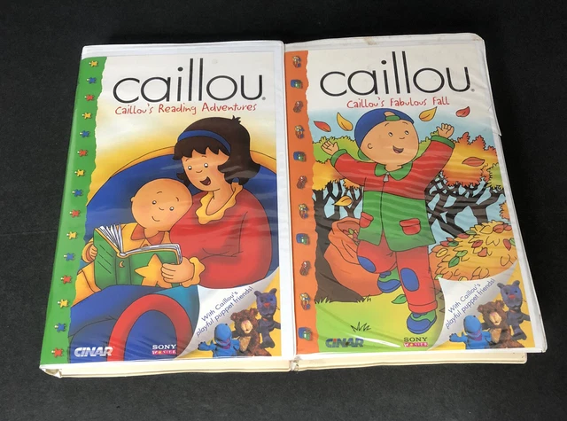 CAILLOU VHS TAPES PBS Kids Set of 2 Reading Adventures and Fabulous ...