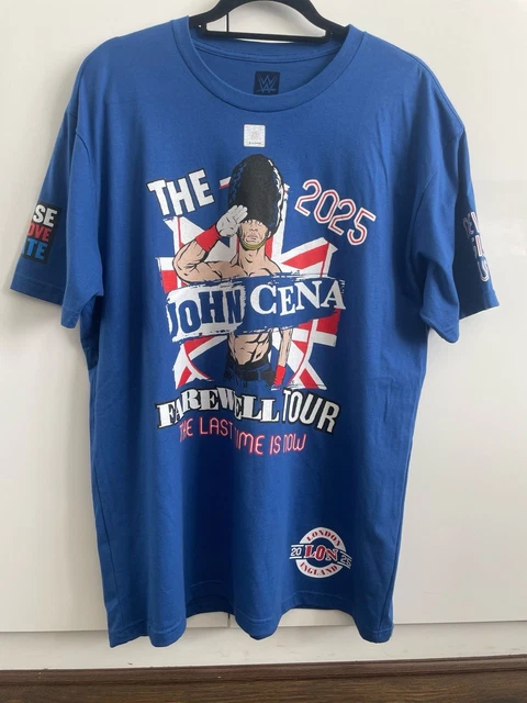 WWE JOHN CENA Farewell Tour London 2025 T Shirt - L - New - Official ...