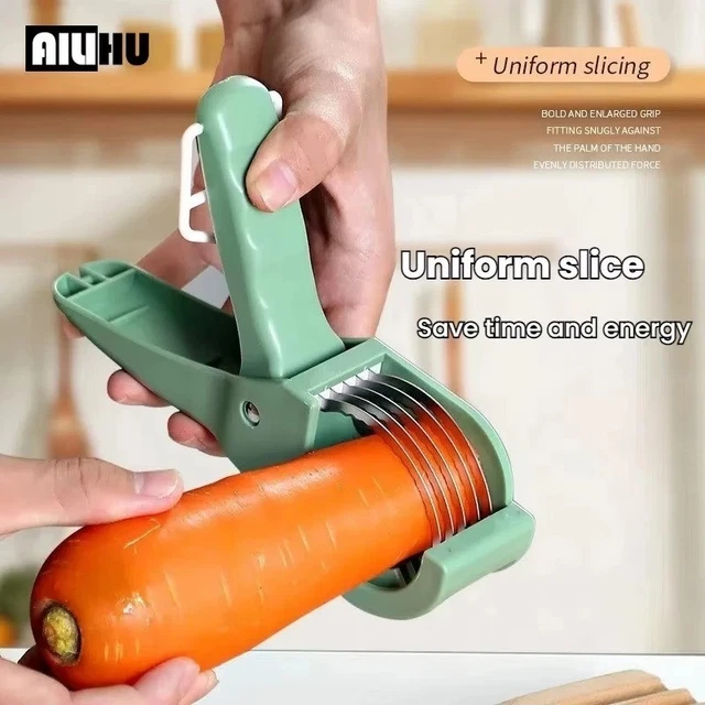 SALAD CUTTER CHOPPER Portable Manual Fruit Vegetables Slicer Kitchen ...