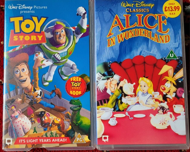 ALICE IN WONDERLAND and Toy Story VHS Video Cassette Walt Disney ...