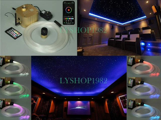 DIY STAR FIBER Optic Light Starry Sky Ceiling Night Light APP+Remote ...