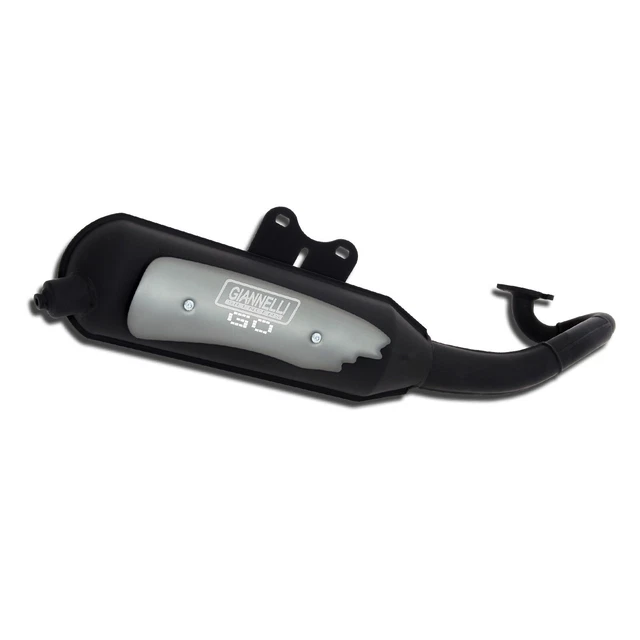 POT D'ECHAPPEMENT COMPLET Giannelli Go 50 Cc Inox Noir Pour Keeway ...