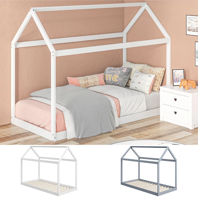 SINGLE BED FRAME House Scandinavian Style Wooden Bed Frame Refurbished ...