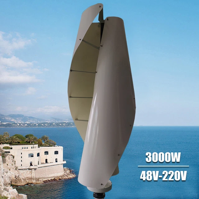 3000W WIND TURBINE Wind Generator 220V Vertical Wind Turbines 3 Phase ...