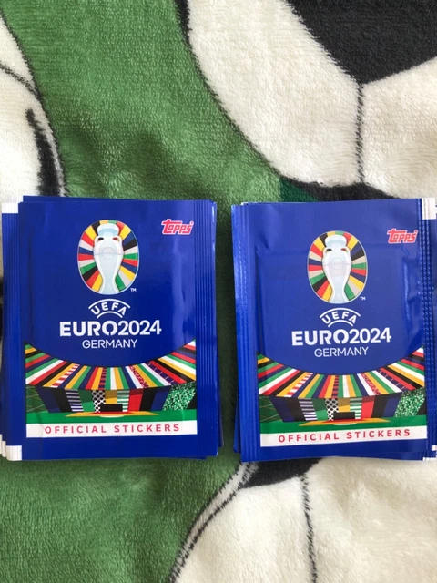 TOPPS UEFA EURO 2024 Germany Official Stickers Collection 50 packets ...