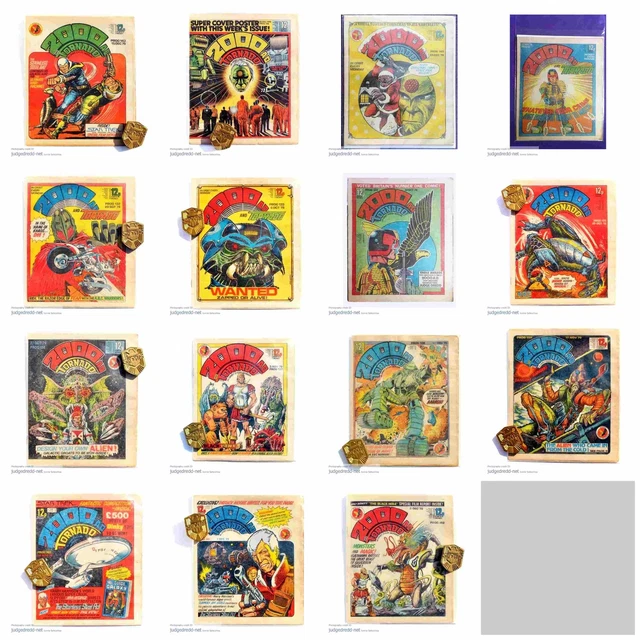 2000AD PROGS 131-145 1st Stainless Steel Rat Judge Dredd All Comic ...