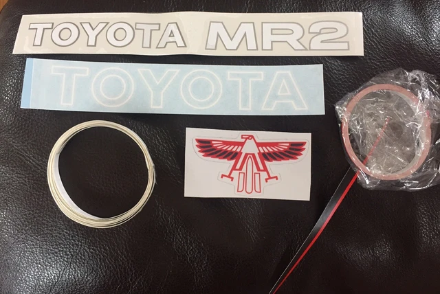 TOYOTA MR2 MK1 Mk1a/b crossover stripe kit for Black 1986/7 MR2. AW11 ...